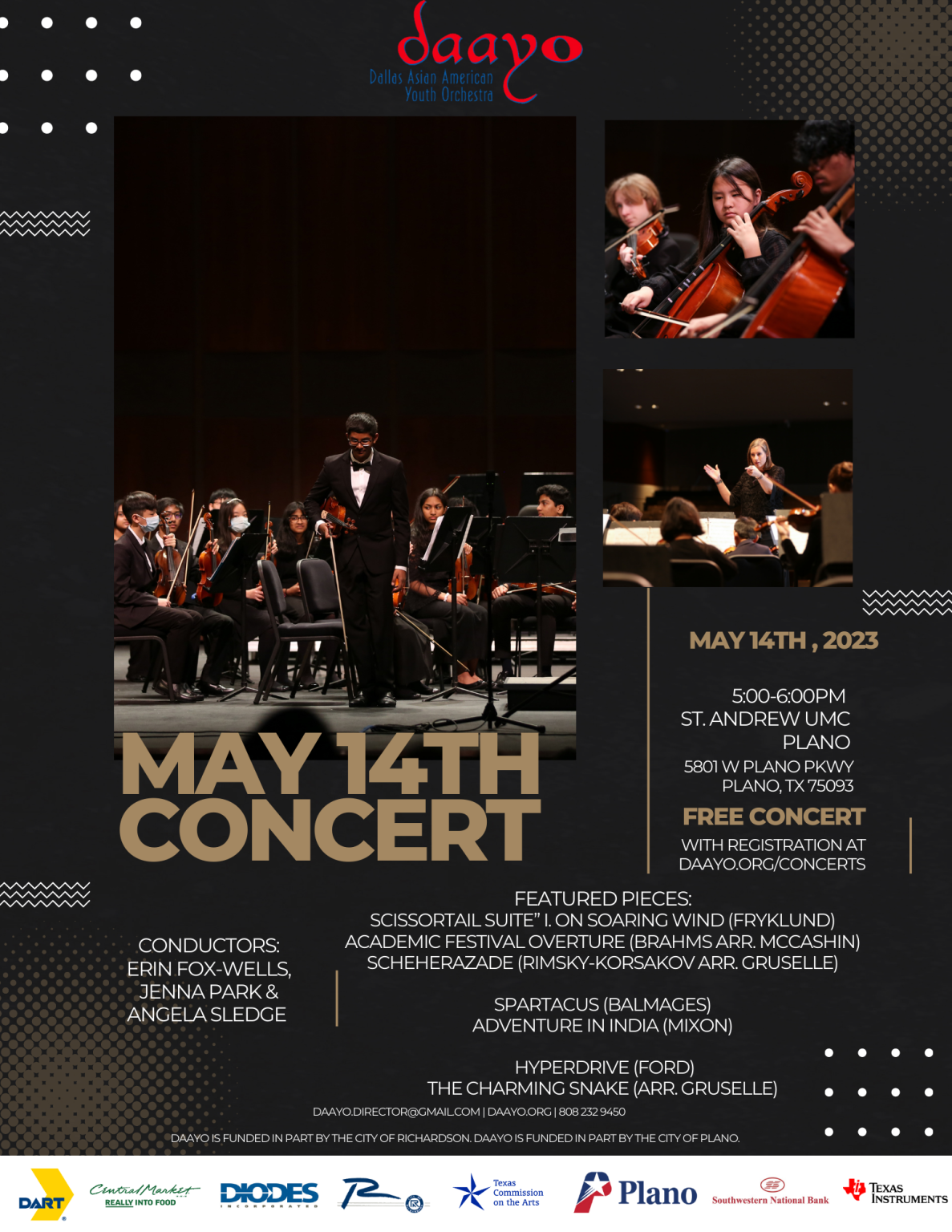 May 14th Concert – Dallas Asian American Youth Orchestra